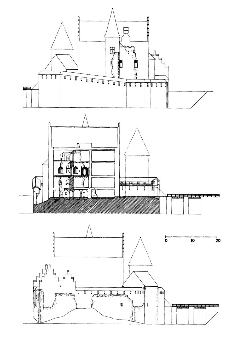 Dražice - zamek - Architektura średniowiecza i starożytności