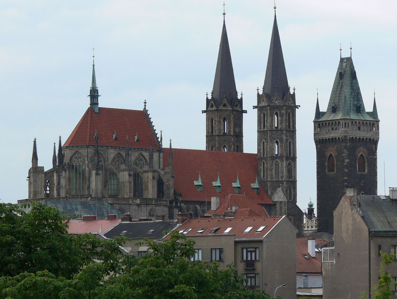 Kolín - kościół św Bartłomieja - Architektura średniowiecza i starożytności