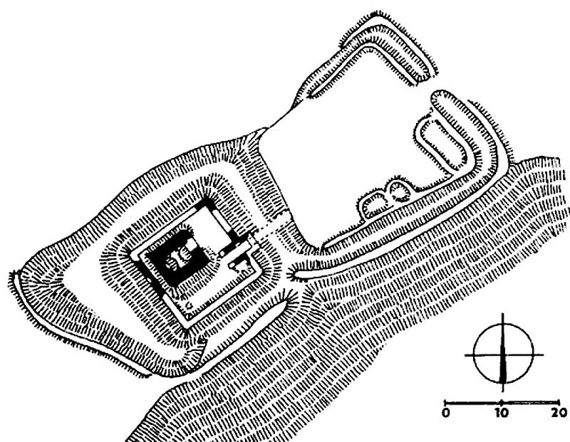 Křečov - zamek - Architektura średniowiecza i starożytności
