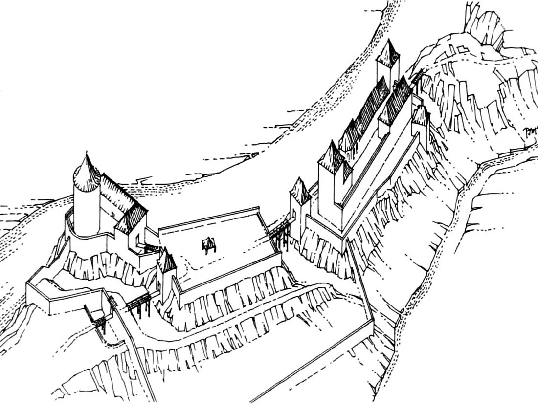 Český Krumlov - zamek - Architektura średniowiecza i starożytności