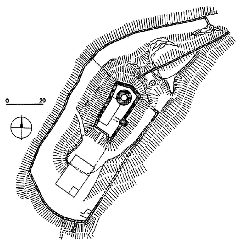 Štramberk - miejskie mury obronne i zamek - Architektura średniowiecza ...