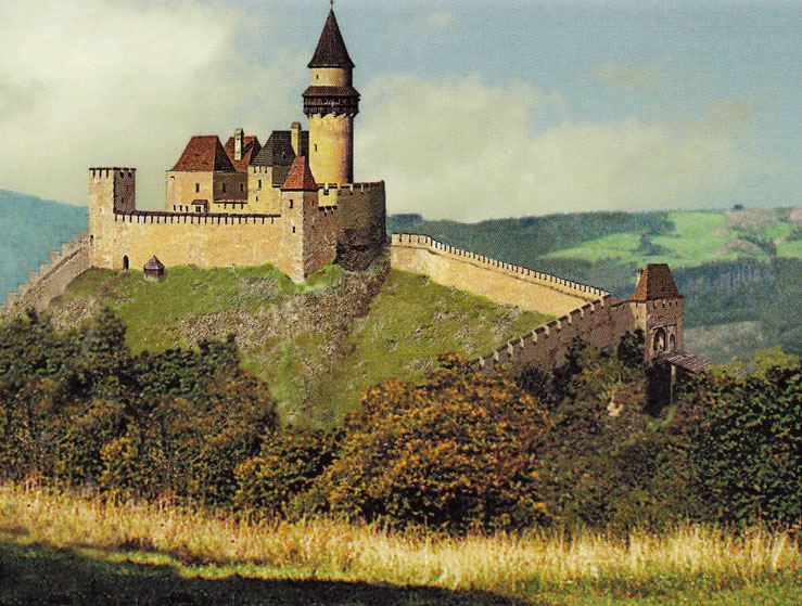 Štramberk - miejskie mury obronne i zamek - Architektura średniowiecza ...