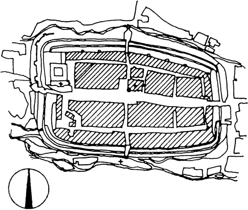 Domažlice - miejskie mury obronne i zamek - Architektura średniowiecza ...