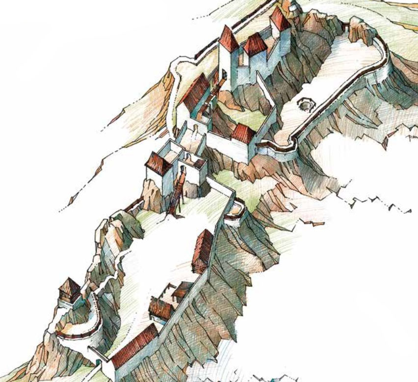 Zubštejn - zamek - Architektura średniowiecza i starożytności