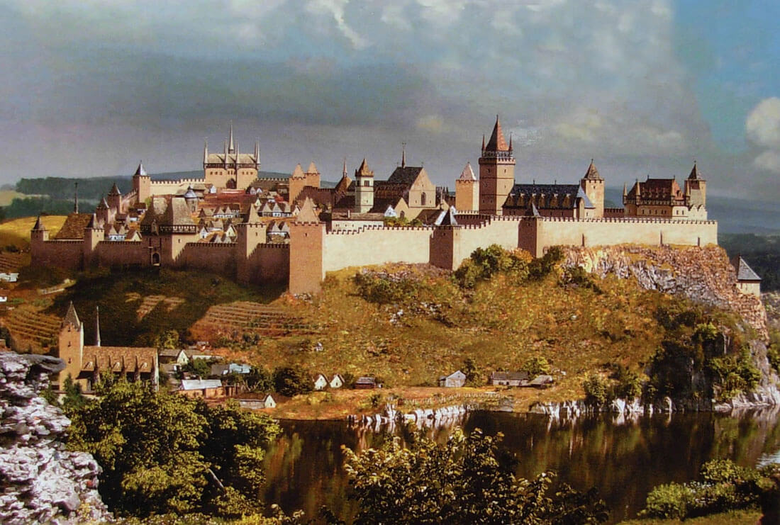 Praha - zamek Vyšehrad - Architektura średniowiecza i starożytności
