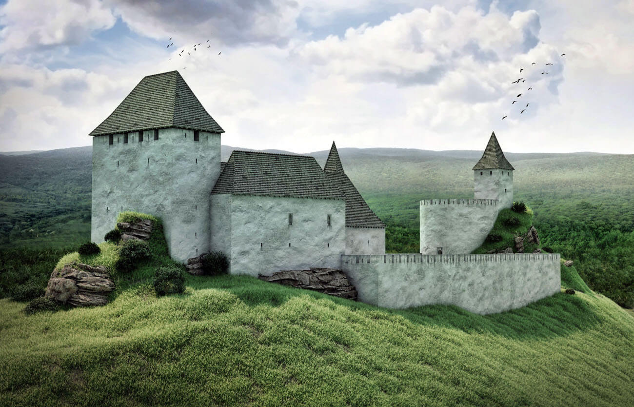 Regéc - zamek - Architektura średniowiecza i starożytności