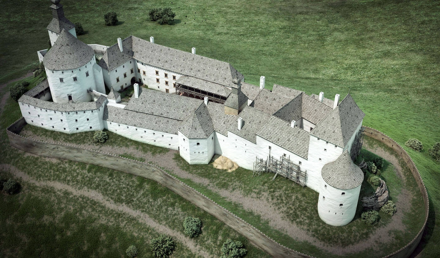 Regéc - zamek - Architektura średniowiecza i starożytności
