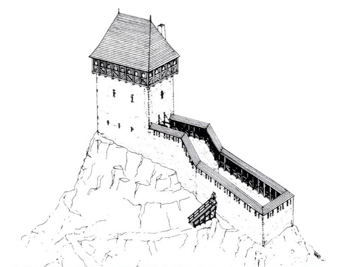 Salgóbánya - zamek Salgó - Architektura średniowiecza i starożytności