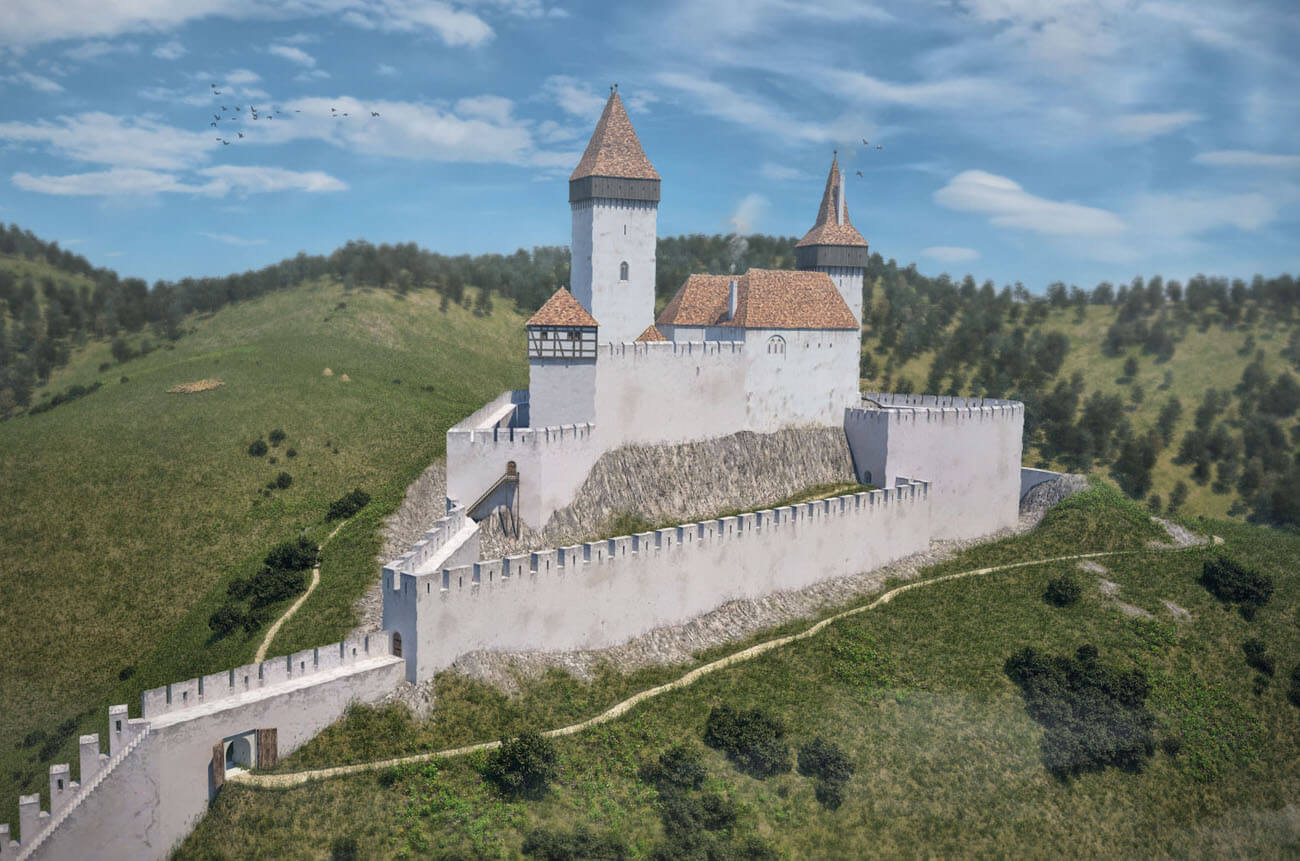 Visegrád - zamek królewski - Architektura średniowiecza i starożytności