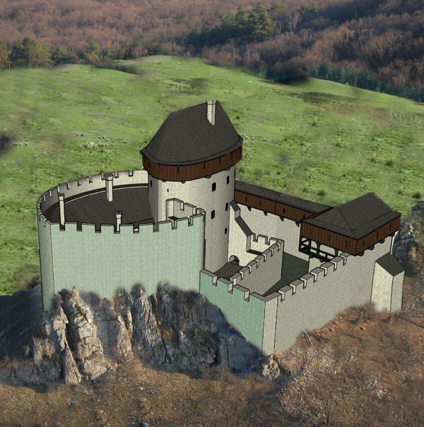 Hrušov - castle - Ancient and medieval architecture