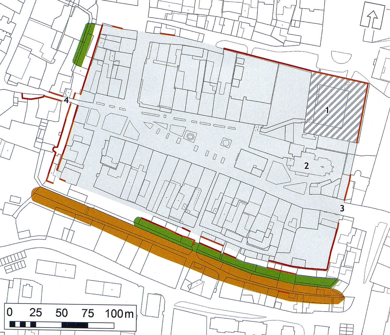 Nová Bystřice - miejskie mury obronne - Architektura średniowiecza i ...