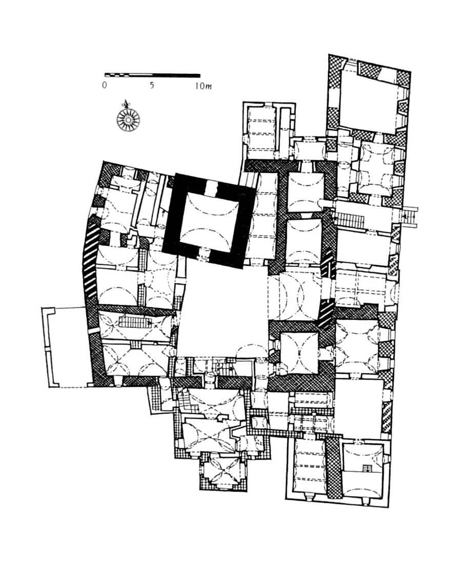 Dobrš - zamek - Architektura średniowiecza i starożytności